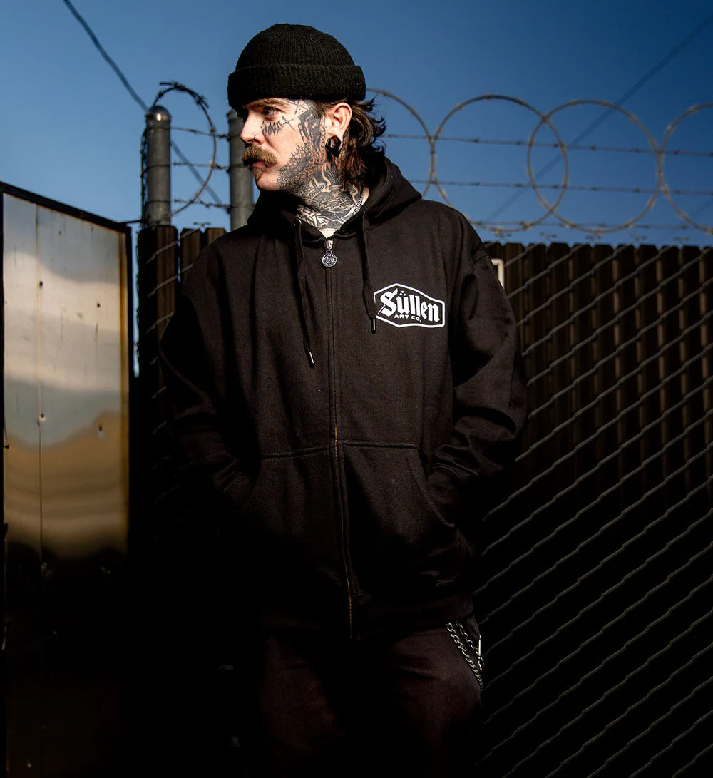Poleron Sullen - CORPO COFFIN ZIP - Black Crown